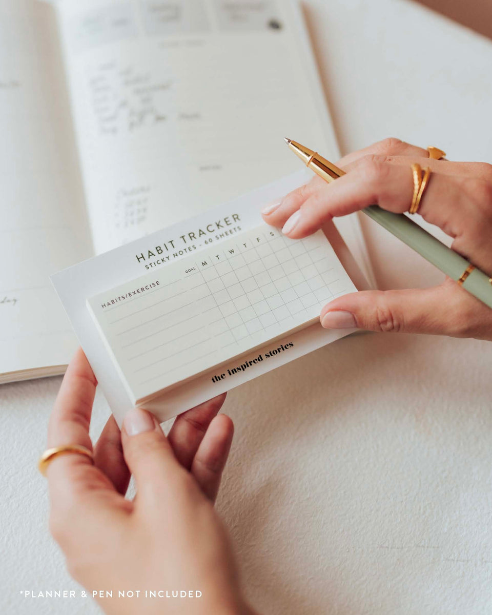 Habit Tracker Sticky Notes – The Inspired Stories EU